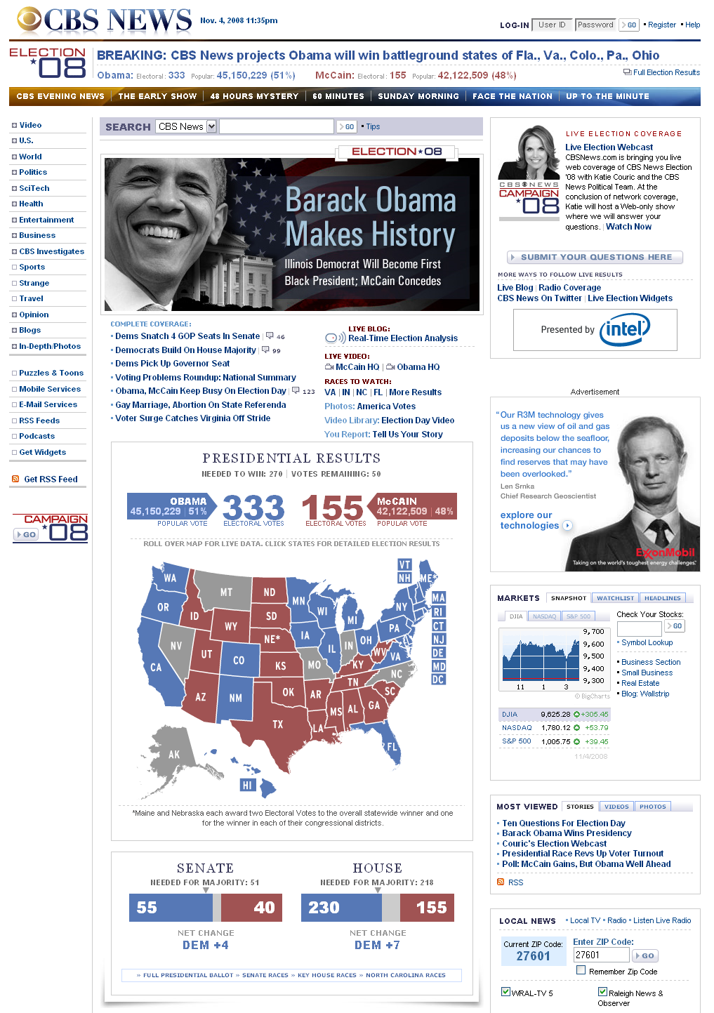 Election Result Website Screenshot Showcase - Peter Grandstaff