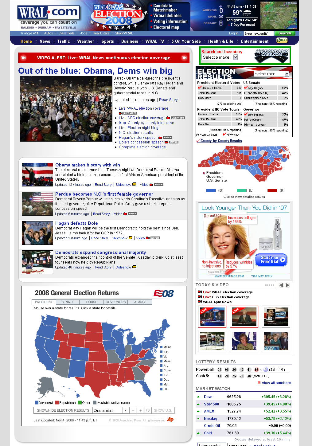 Election Result Website Screenshot Showcase - Peter Grandstaff